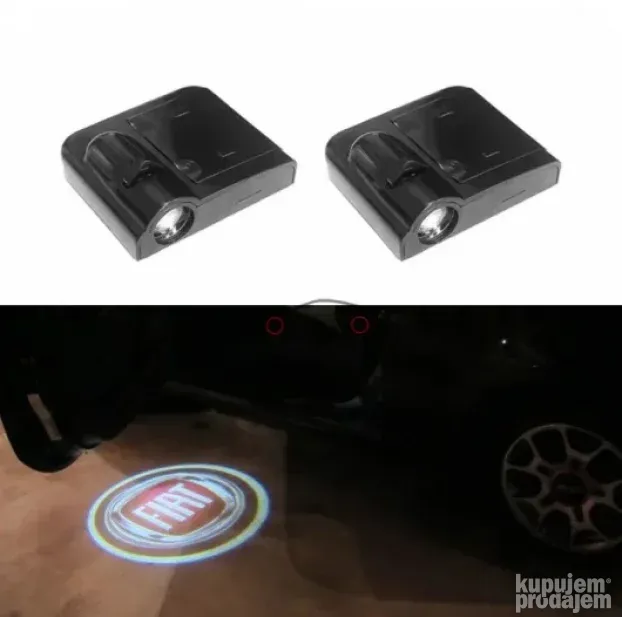 LED logo projektor za vrata FIAT crveni - KupujemProdajem