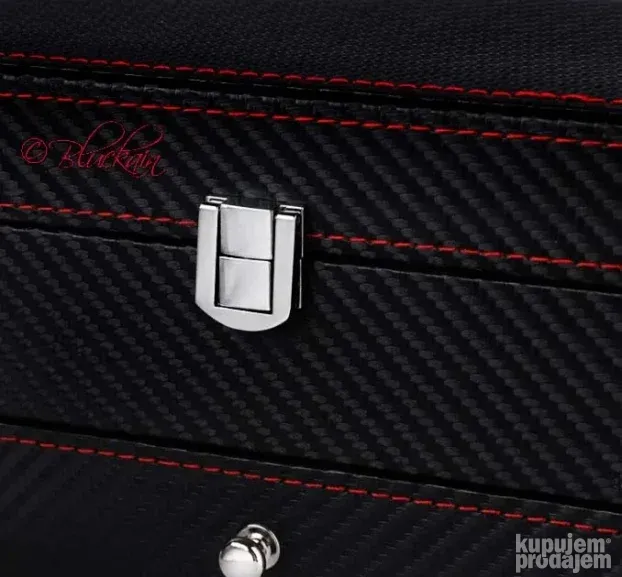 Kutija za satove ( za 4 sata i nakit ) Carbon Fiber Black - KupujemProdajem