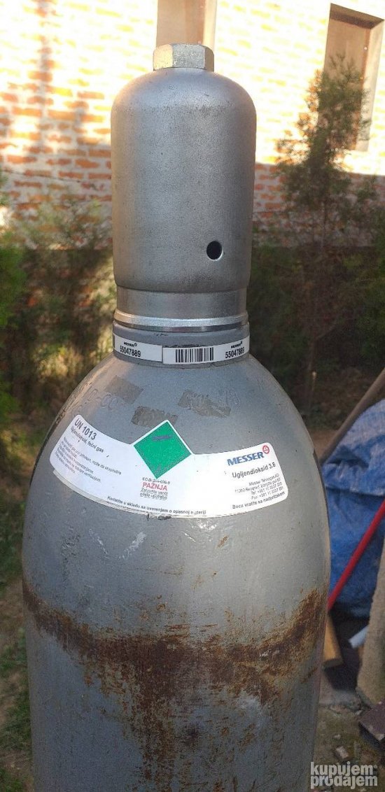 Co2 Boca Ugljen dioksid Boca 40l Atestirana MESSER - KupujemProdajem