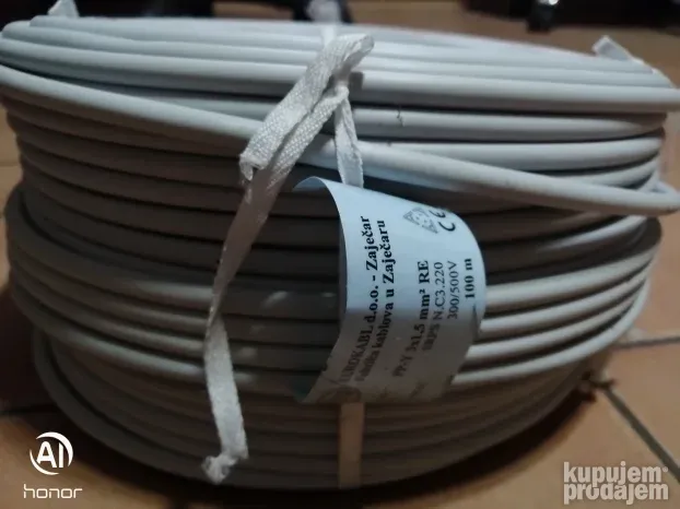 AKCIJA Kabel PPY 3x1,5 3x2,5 itd, Žica PF 16mm2 ž-z. PPJ-Y ...