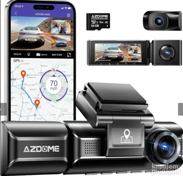 AZDOME M550 Max 4K car thread-locking camera - KupujemProdajem