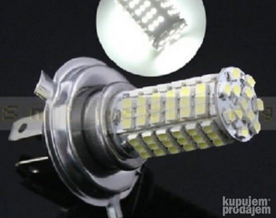H4 LED Sijalica - 102 SMD diode - 1 kom - KupujemProdajem