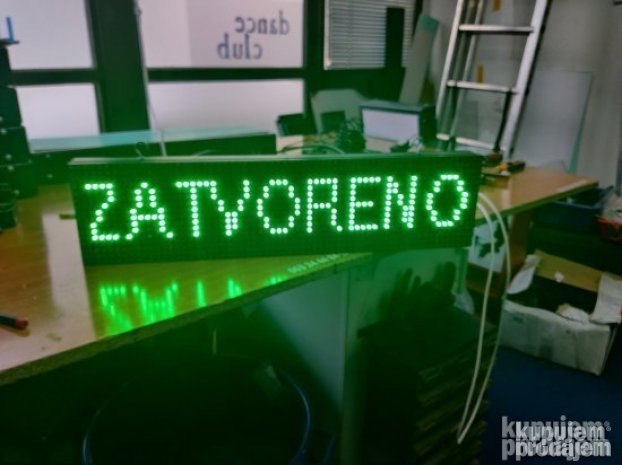 Led svetleca reklama Zelena Reklama 100cm x 20cm - KupujemProdajem
