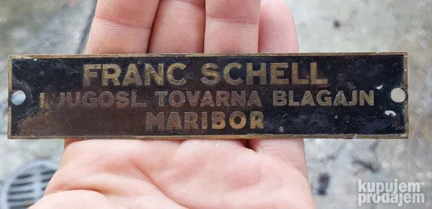 Stara pločica sa sefa Kraljevina Jugoslavija - KupujemProdajem