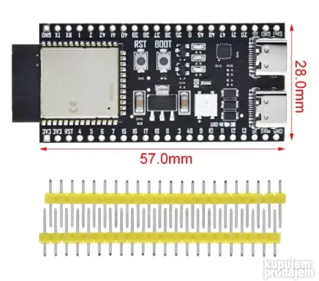 ESP32-S3 WiFi+Bluetooth IOT ESP32-S3-DevKit C N16R8 - KupujemProdajem