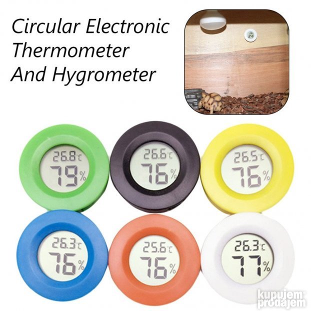 Termometar Vlagomer digitalni merac temperature i vlaznosti ...