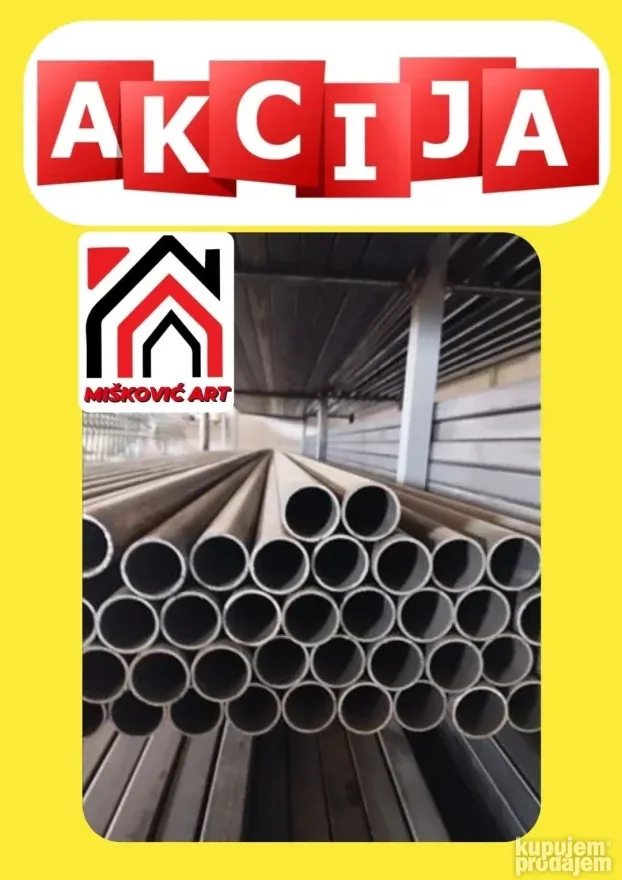 AKCIJA Okrugle metalne cevi - profili, kutije 3/4 6m - KupujemProdajem
