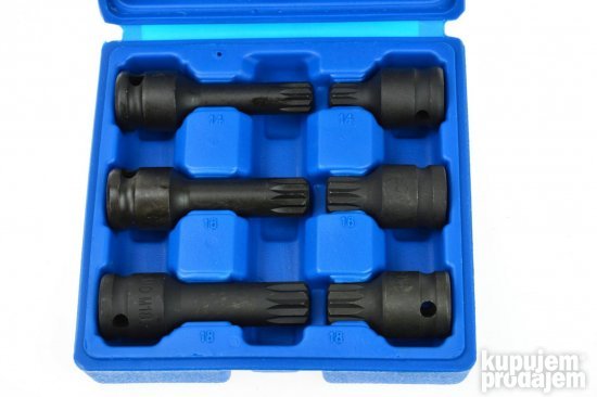 Set torx SPLINE udarnih ključeva M14, M16, M18, 1/2" GEKO - KupujemProdajem