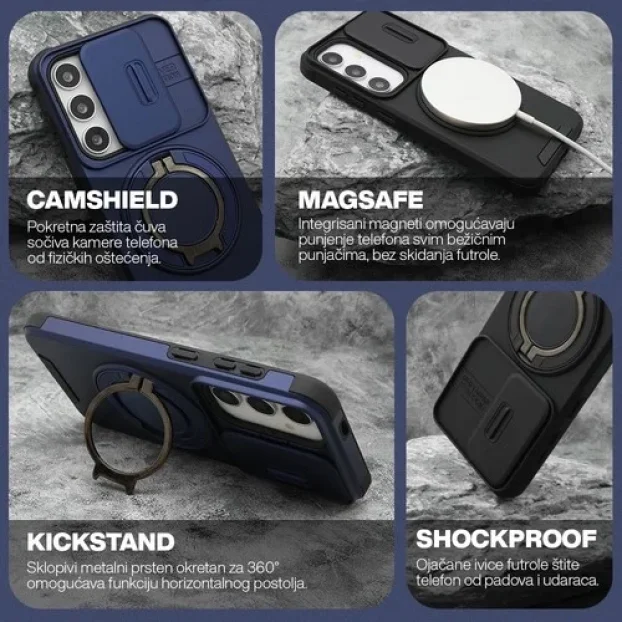 Futrola DEFENDER CAMSHIELD za Samsung Galaxy Z Fold 7 plava ...