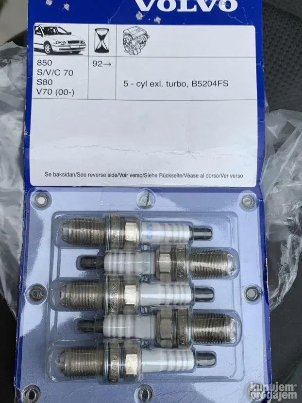 Volvo svecice Original Volvo 5 kom b5204fs 850 s70 v70 s60 ...
