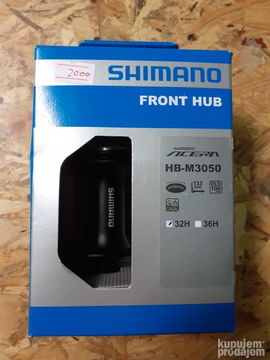 Prednja nabla Shimano ACERA HB-M3050 32H center lock - KupujemProdajem