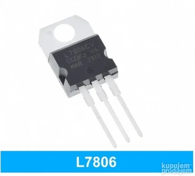 Regulator napona L7806 originalni IC chipset - KupujemProdajem