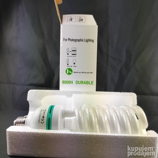 Sijalica za foto studio 150W - rasveta fluo lampa za rasvetu ...