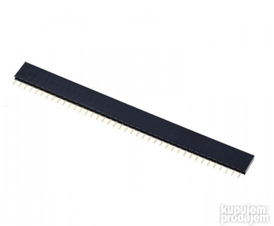 Pin zenska letvica 40 pin 2.54mm 1x 40 pin Header Socket - KupujemProdajem