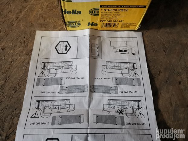 Stop lampa desna Mercedes Sprinter sasija 901-905 - KupujemProdajem