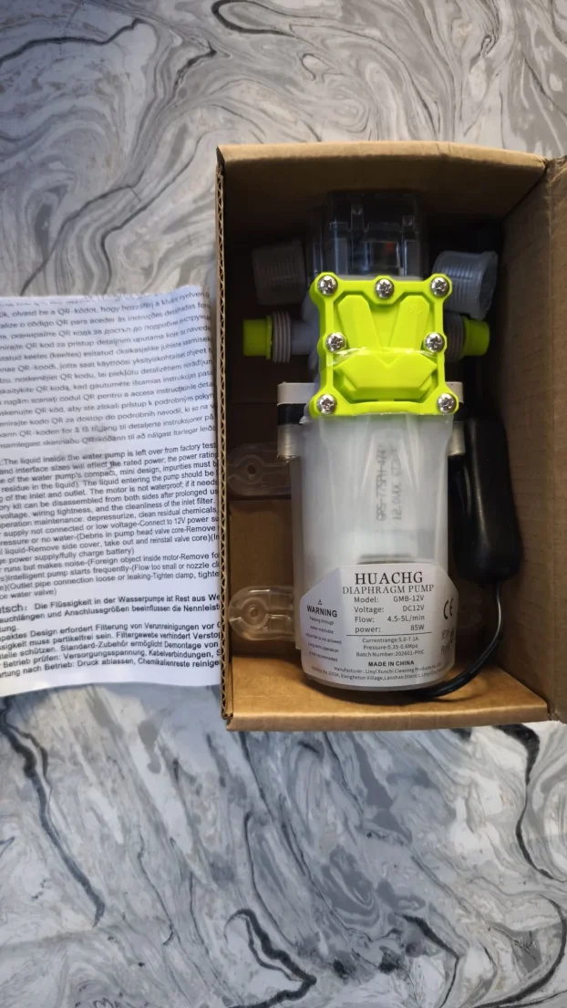 pumpa za vodu zelena 12V 85W sa prekidačem - KupujemProdajem