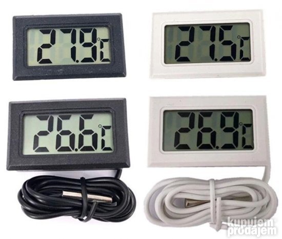 Termometar digitalni LCD ugradni merač temperature - KupujemProdajem