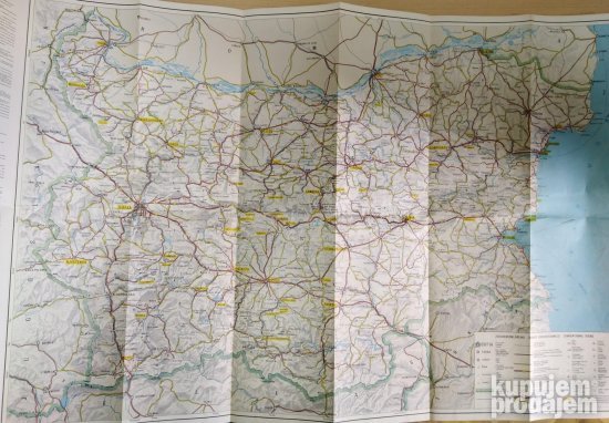 Karta Bugarske - KupujemProdajem