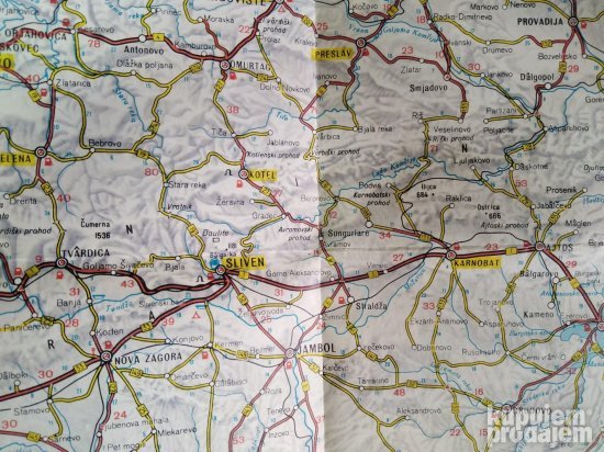 Karta Bugarske - KupujemProdajem