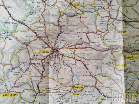 Karta Bugarske - KupujemProdajem