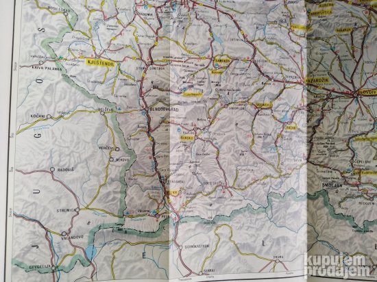 Karta Bugarske - KupujemProdajem