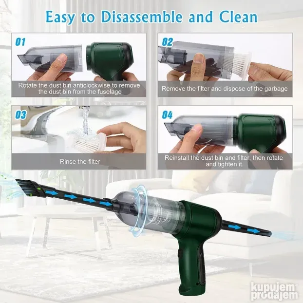 Mini Usisivac i Pumpa za Balone 2u1 NOVO za Kucu i Auto TOP ...