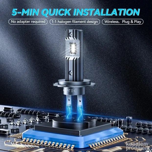 Car luci light H7 LED sijalice, 10000 LM - KupujemProdajem