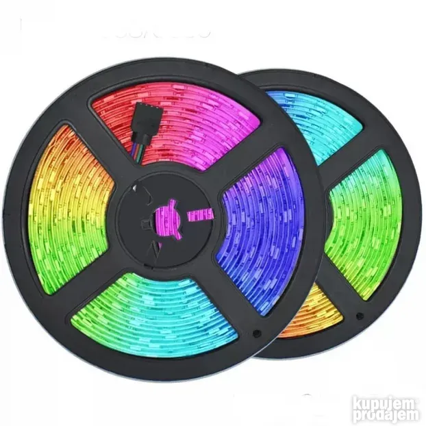 Led traka sa napajanejm 5m RGB vise boja - KupujemProdajem