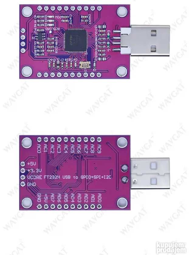 > FT232H - USB to JTAG UART fifo spi i2c iic