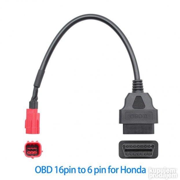 Honda adapter za Motor OBD2 6PIN NA 16 Pin KABL-ADAPTER - KupujemProdajem