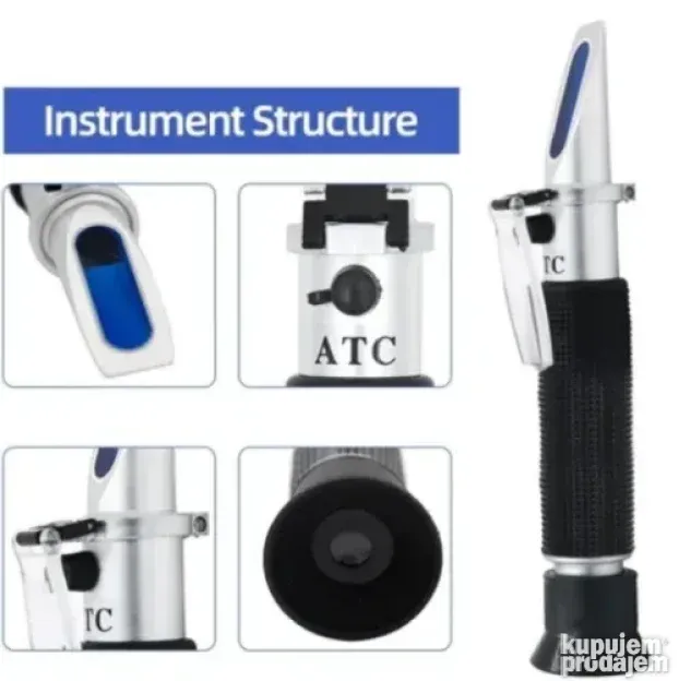 Refraktometar ATC 0-32 brix Merac sadrzaja secera u vocu - KupujemProdajem