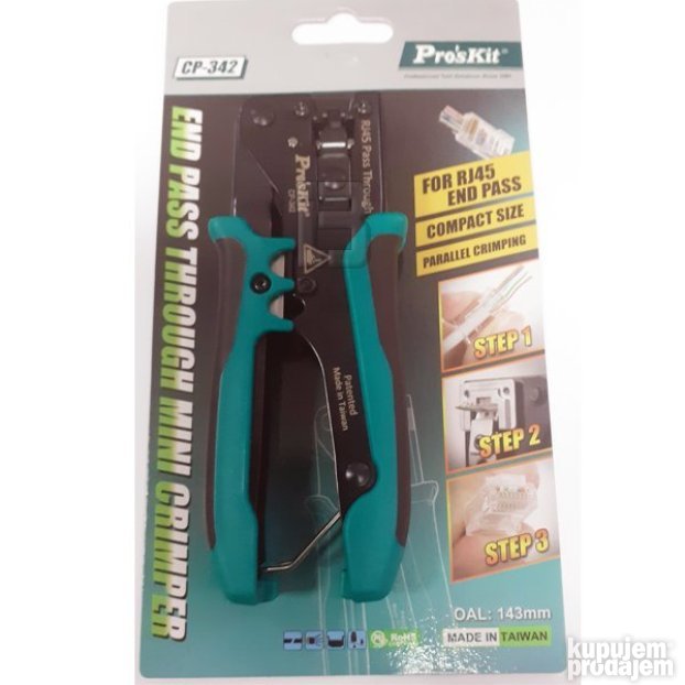 Krimp klesta za prolazne pass trough RJ45 konektore CP-342 ...