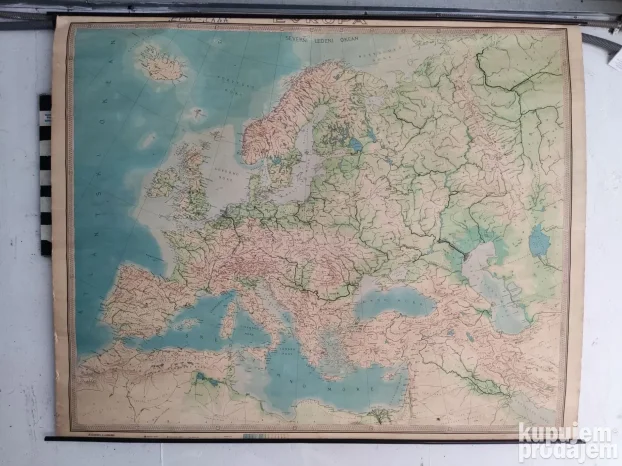 velika karta Evrope - KupujemProdajem