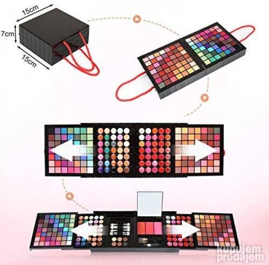 Sminka Paleta sminke 177 delova Kofer sminka - KupujemProdajem