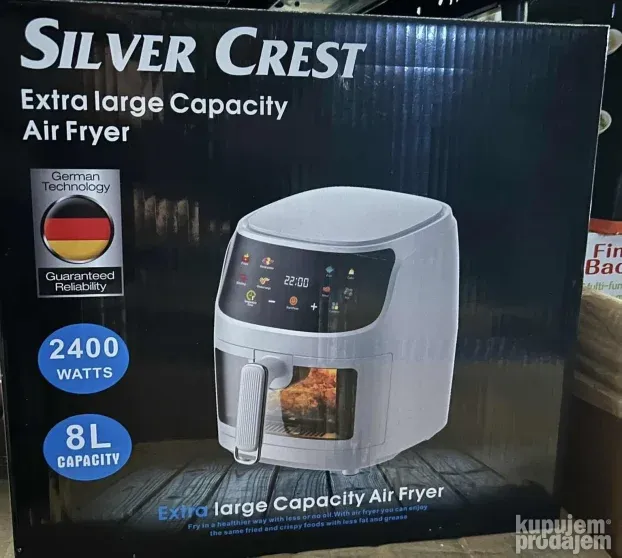 Friteza Silver Crest 8L 2400W Air Flyer Pećnica na paru - KupujemProdajem