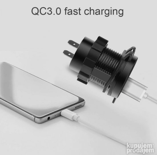 Ugradni USB 3.0 i voltmetar za automobil kombi - KupujemProdajem