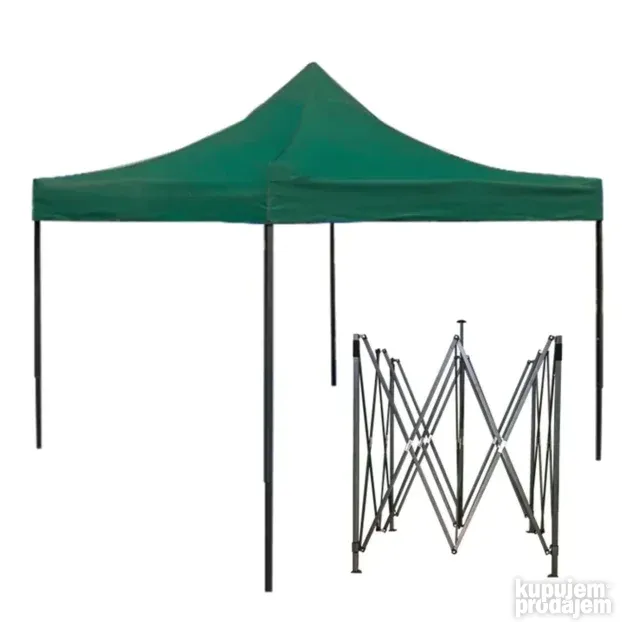 3x3 metra CRVENI paviljon sa mehanizmom - KupujemProdajem