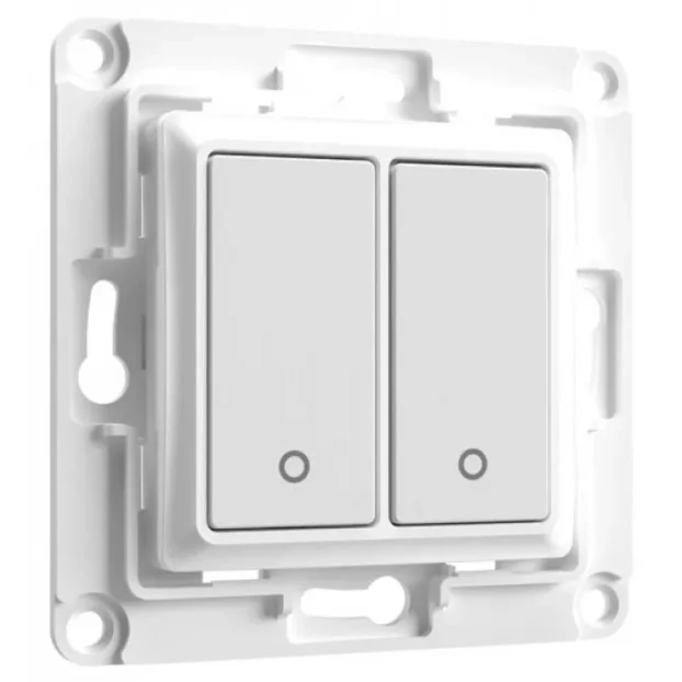 SHELLY 2XBTN mural switch 2 gombos white - KupujemProdajem
