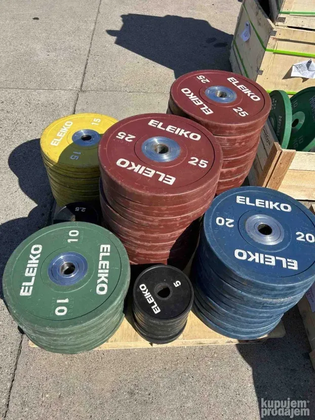 Eleiko Competition Bumper Plates 2,5 i 25kg - Tegovi - KupujemProdajem