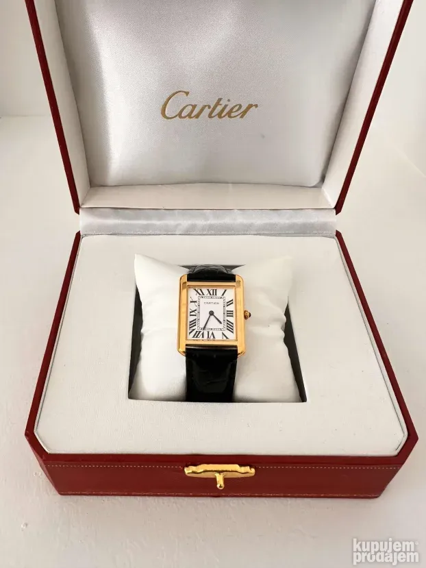 Cartier sat Tank solo zenski sat zlatni santos satovi - KupujemProdajem