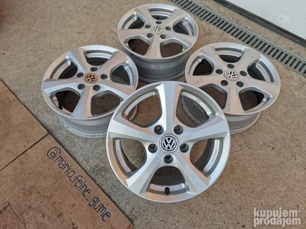 VW Golf 5 6 7 alu felne 15 5x112 Passat Touran Caddy Jetta ...