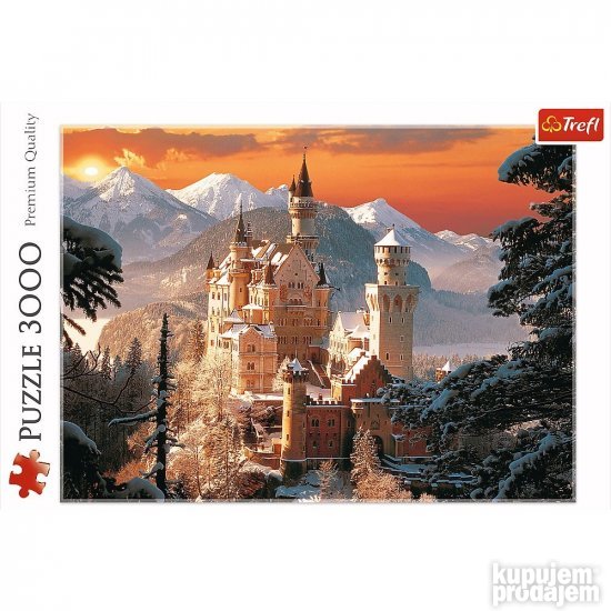 Trefl Puzzle Wintry Neuschwanstein Castle 3000 Delova KupujemProdajem Trefl Puzzle Wintry Neuschwanstein Castle 3000 Delova KupujemProdajem
