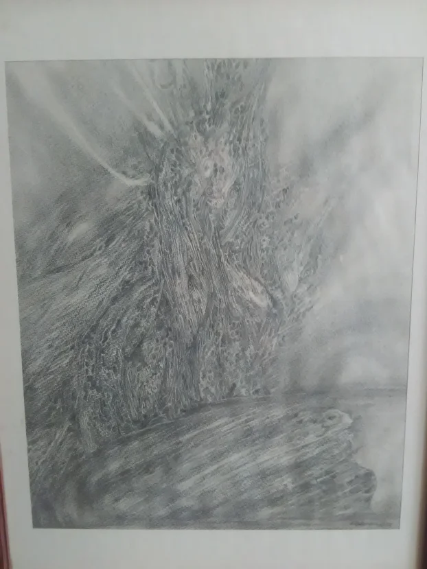 crtež olovkom - spas - autor Tica 1991 - KupujemProdajem