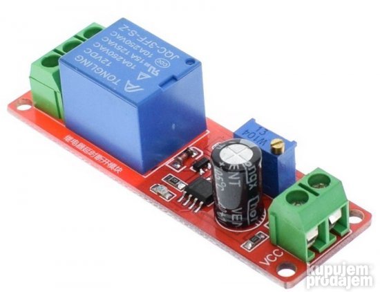 Timer vremenski relej prekidac tajmer 12V 1-10 sek - KupujemProdajem