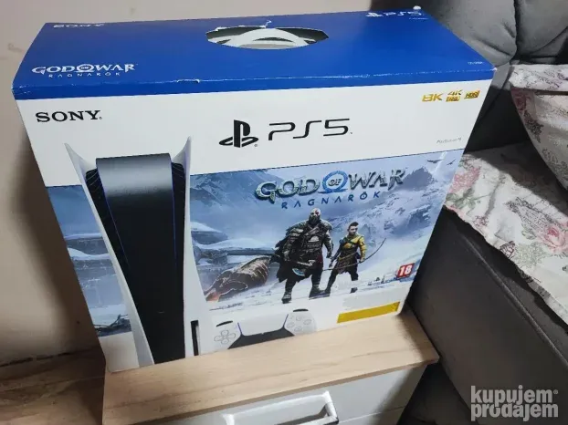 Sony PS5 Disk+God of War Ragnarok+500 igara+PES 25 - KupujemProdajem