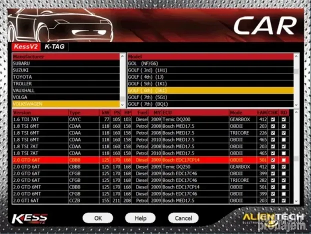 KESS + KTAG Chip Tuning DPF EGR OFF + Programi - KupujemProdajem