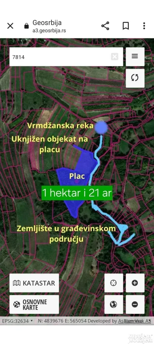 Plac pored REKE, selo Vrmdža podno planine Rtanj (Sokobanja ...