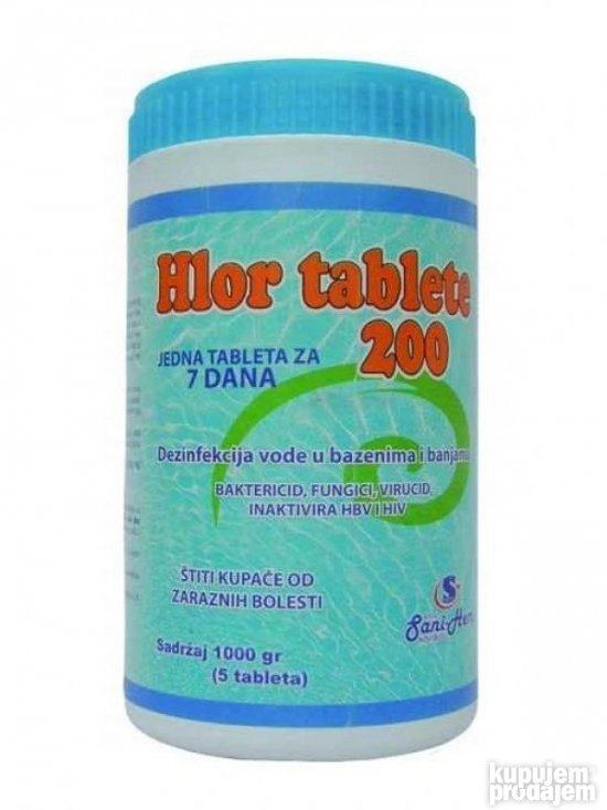 Hlor Tablete 200g/5 tableta 1kg - KupujemProdajem