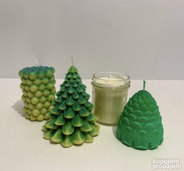 Svece ukrasne raznih oblika idealan poklon - KupujemProdajem