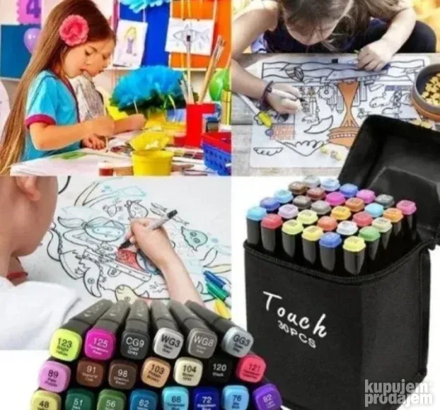 Markeri sa 2 Vrha NOVO Dvostrani Markeri za Decu AKCIJA - KupujemProdajem